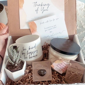 Thinking of You Care Package Care Package for Her Live Succulent Soy ...