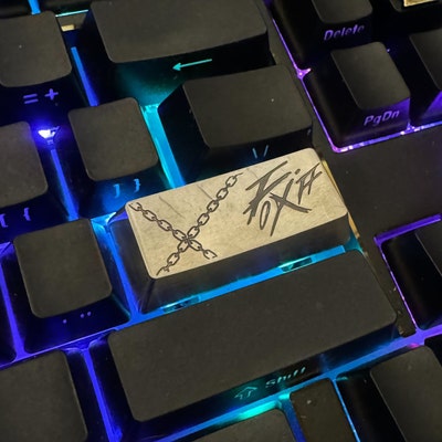 Handmade SA Profile Backlit Key Cap Hidden Fairyland Wood & Resin ...
