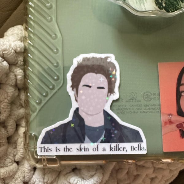 Twilight Edward Cullen Sparkly Sticker, Laptop, Notebook, Indoor Use ...