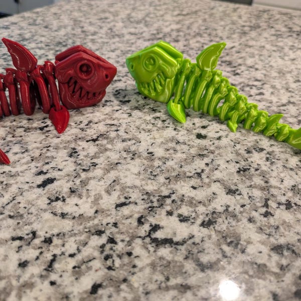 Flexi Print-in-place Fish STL File for 3D Printing Active - Etsy