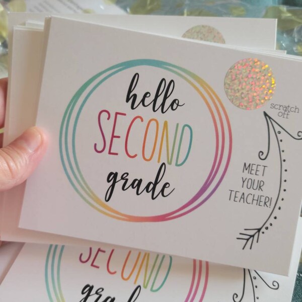 Scratch off Postcard - Welcome Postcard for Students or Kids - Note ...
