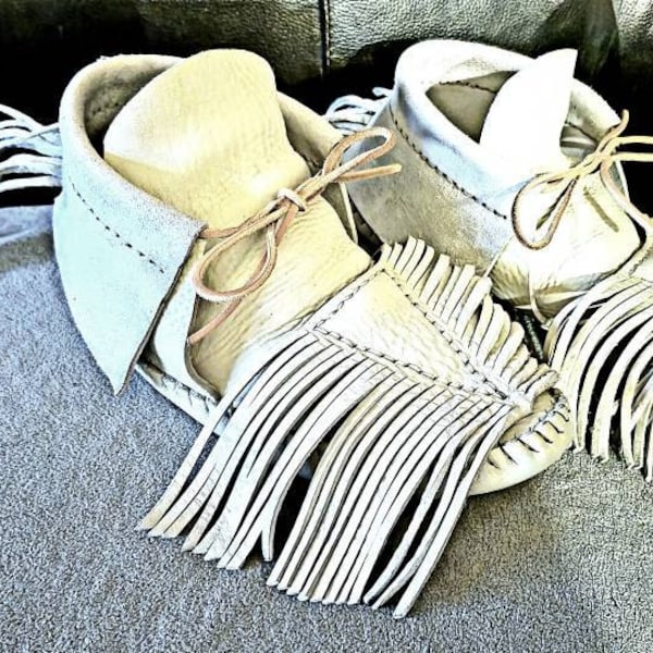 Hand Made Leather Moccasins - Etsy