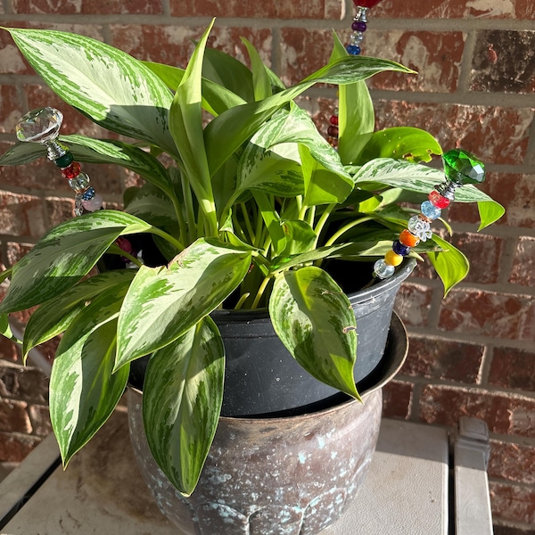 25inch, 14inch Evil Eye Garden Stake, 4 Leaf Clover Charm, Garden ...