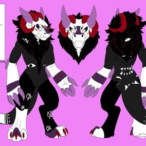 Wickerbeast Furry Art Base Ref Sheet - Etsy