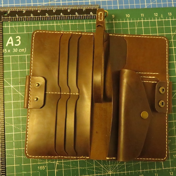 Leather Clutch Pattern - Leather Wallet Pattern - Leather Template ...