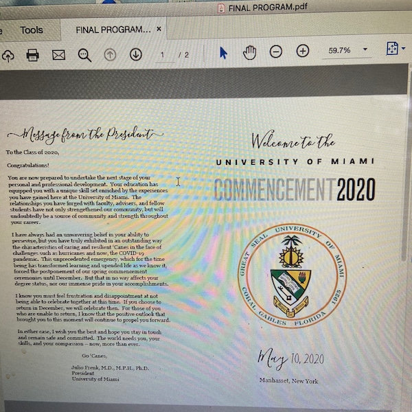 Graduation Program Template, Printable Pamphlet, Editable Word Doc ...