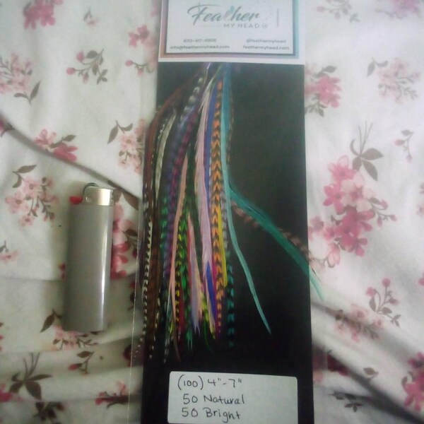 Lilac Purple Hair Feather Extensions, Pick Your Length With Feathers ...