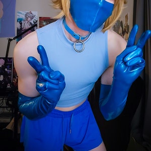 PREMIUM Latex Gloves Purple Opera Long Length Unisex 1108 FREE SHIPPING ...