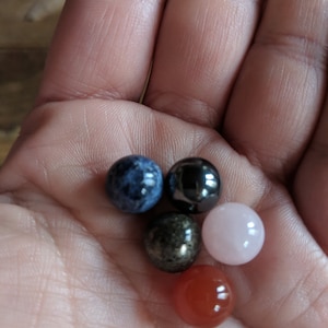 Healing Stone Set 5 10mm Semi Precious Stones Marbles for | Etsy