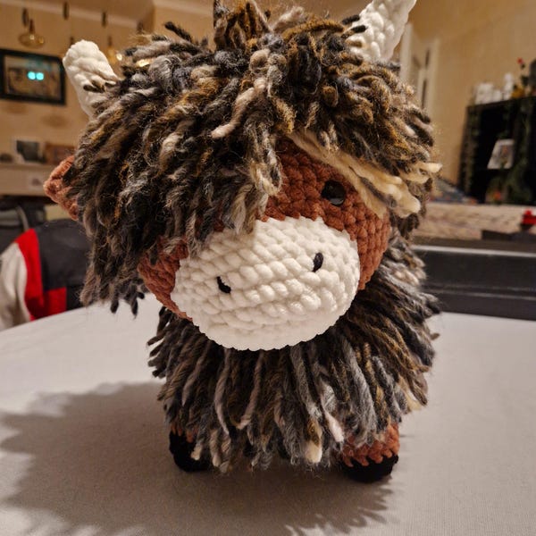 Highland Cow Crochet Pattern, Amigurumi Crochet Pattern, Highland Cow ...