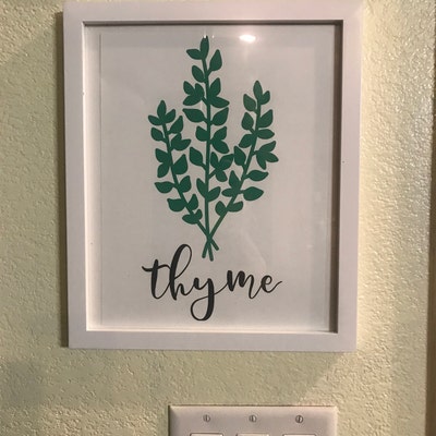 Thyme SVG, Thyme Plant SVG, Thyme Herb SVG, Thyme Clipart, Vintage Herb ...