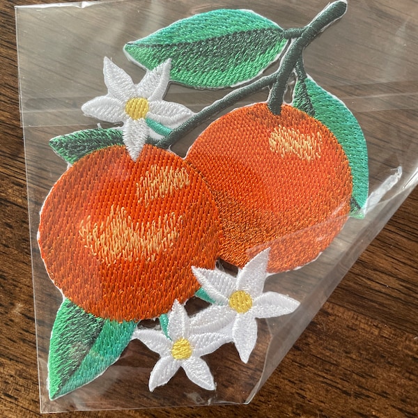 Fruits [oranges] Embroidered Iron On/sew Patch [4.8"x"3"] - Etsy