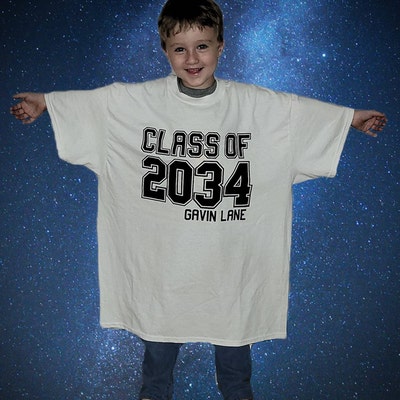 Class of your Year With Name on Youth or Adult Size Shirts Optional K ...