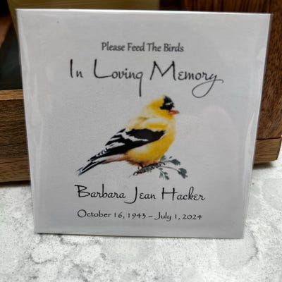 Bird Seed Favors, in Loving Memory, Funeral Favors, Memorial ...
