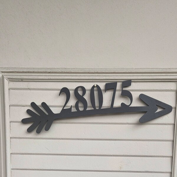 Personalized Address Arrow Sign, Metal Address Sign, Address Plaque ...