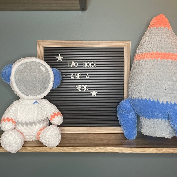 Rocket Crochet Pattern, Amigurumi Spaceship Pattern Pdf-rocket Toy ...
