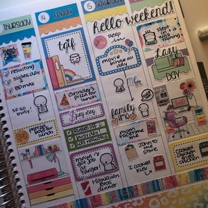 Cute Cursive Script Stickers | Etsy