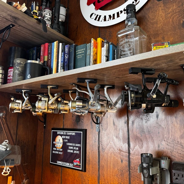 Multi Fishing Reel Holder Wall Mount - Etsy