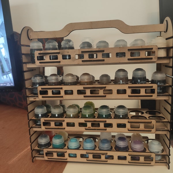 Vertical Paint Storage Rack for Model Painting, Compatible With Several ...