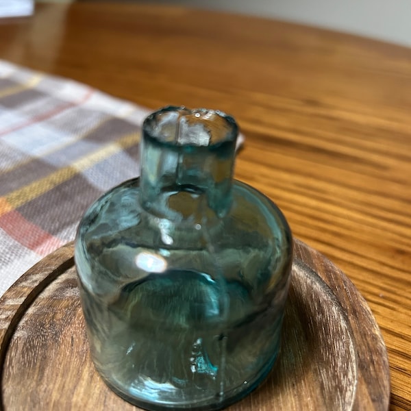 Victorian Ink Pot | 1890's | Glass Inkwell | Antique Writing Pen Pot ...