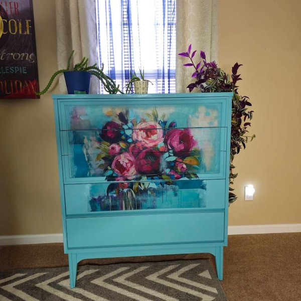 Large Decoupage Paper for Furniture BURST OF COLOR| Redesign With Prima ...