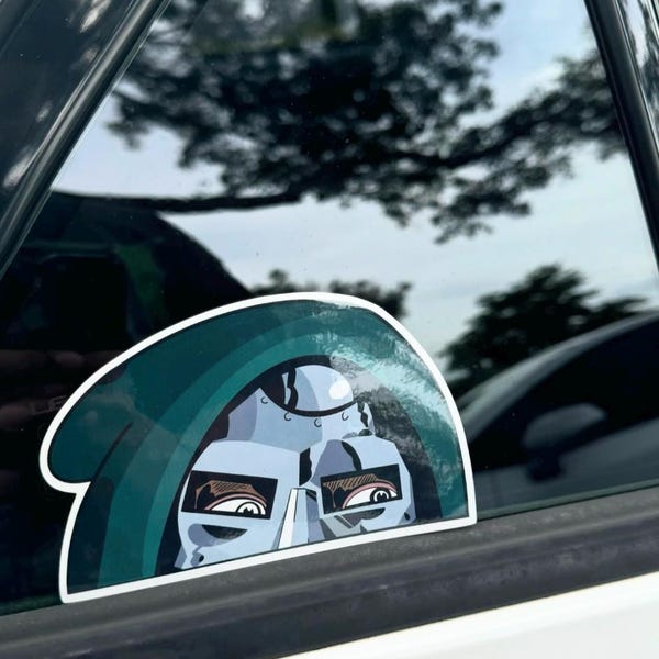 MF DOOM Peeker Sticker | DOOMSDAY Alternate Cover | Hip-hop Peeker ...