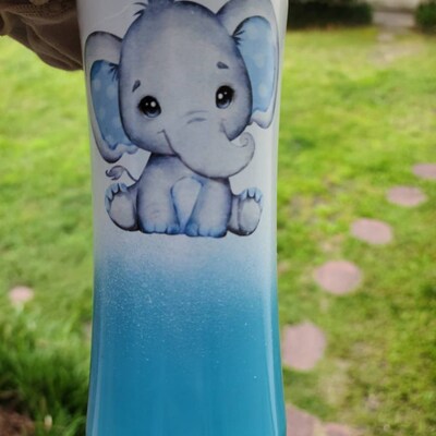 Boy Elephant Clip Art, Watercolor Very Cute Little Peanut, Blue Gray ...