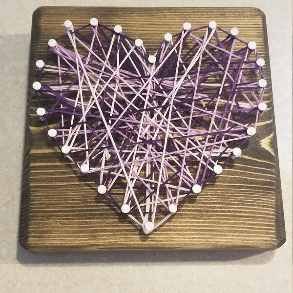 DIY 4x4" Heart String Art Kit - Etsy