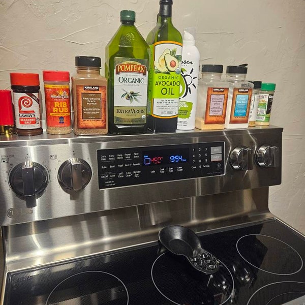 Stoveshelf - 30" Stainless Steel Magnetic Stove Shelf for Kitchen Stove ...