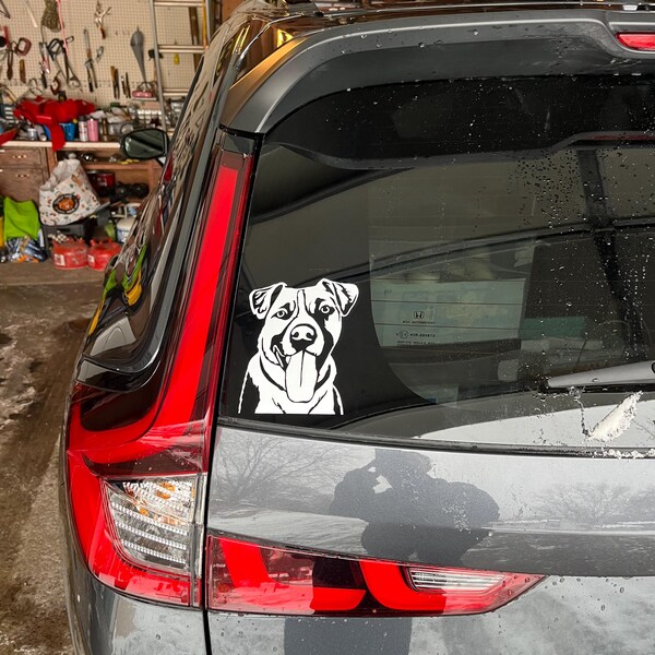 Custom Pet Portrait Decal, Dog Decal, Dog Car Decal, Cat Decal, Pet ...