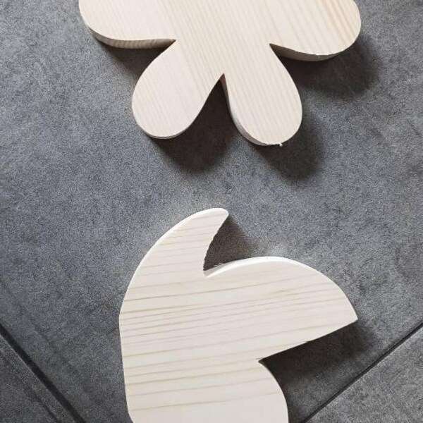 HolzPferd Form (15cm), Verzierungen Rohform Basteldekoration ...