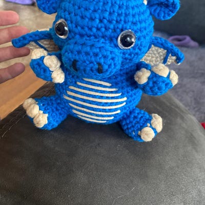 Crochet Chubby and Baby Dragon Plushie Pattern Amigurumi Bundle 2in1 ...
