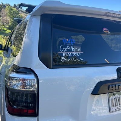 Custom QR Code REALTOR Decal Custom Vinyl Decal Real Estate Agent Decal ...