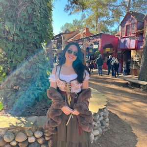 Hobbit Bodice, Renaissance Corset Flowers Cottagecore Style Corset Vest ...