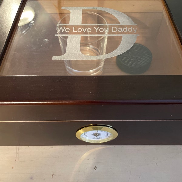Engraved Humidor, Cigar Lighter, Personalized Cigar Humidor ...