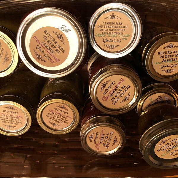 Canning Jars Don't Grow on Trees Custom Kraft Paper Canning Labels ...