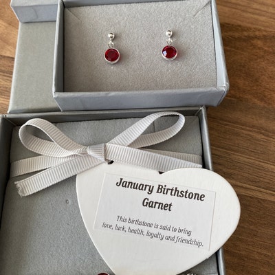 INITIAL BIRTHSTONE NECKLACE October Birthstone Necklace Gift - Etsy UK