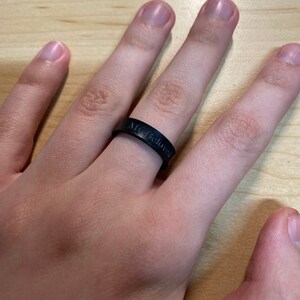 Personalized Silicone Ring Customized Engraved Wedding Band - Etsy