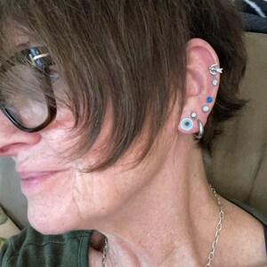 White With Pink O-rings Non-flared PAIR Acrylic Ear Plugs | Etsy