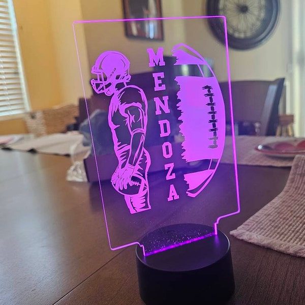 Shimmering Light up Personalized Custom Party Box Table Decoration ...