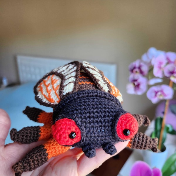 Cicada Crochet Pattern: Amigurumi Insect Toy (PDF Pattern) - Etsy