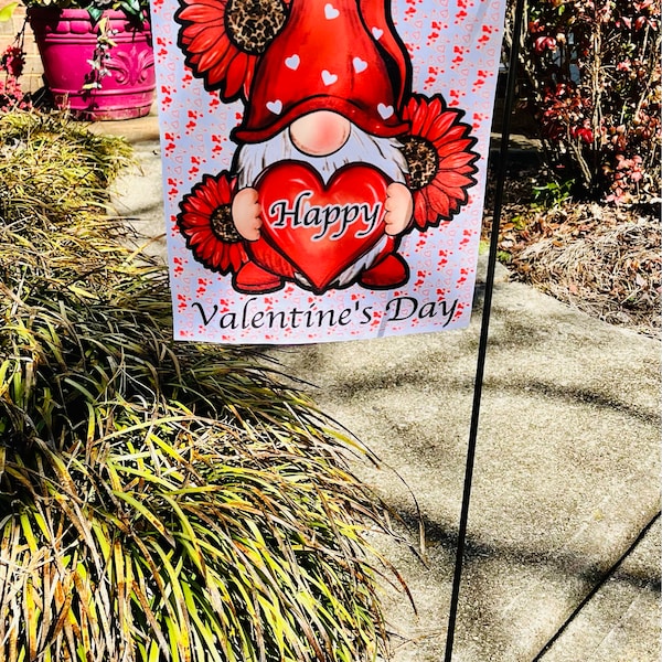 Valentine's Day Red Gnome Png Sublimation Design Download, Valentine's ...