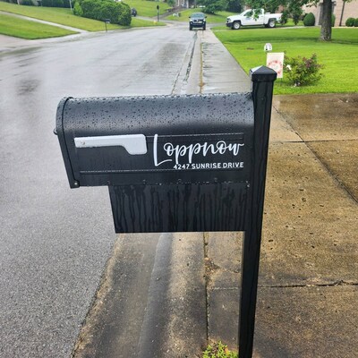 Custom Name and Address Mailbox Decal Mailbox Personalization, Mail ...