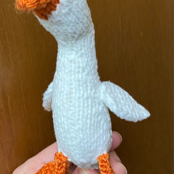 Detailed Pattern in English. How to Knit a Cute Goose. Knitting Pattern ...