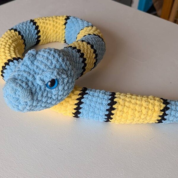 Snake Crochet Pattern English and German, Pdf Download, Crochet ...