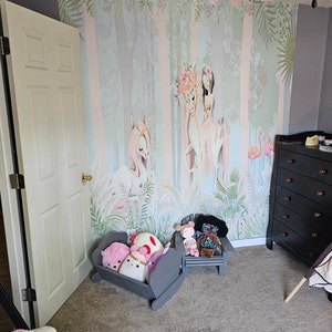 3d Geometric Dark Purple Wallpaper, Kids Room Wallpaper, Peel and Stick ...