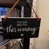 Cute Little Dog Fed Sign - Dog Feeding Tracker - Did You Feed the ...