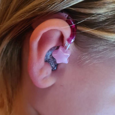 Black Beaded Hearing Aid Retainers - Etsy