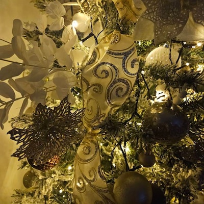 French Damask Wire Edged Wired Edge Ribbon, 1.5 Wide 15 Colours Wedding ...