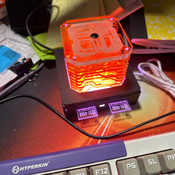 Holographic Memory Cube + Base - Etsy